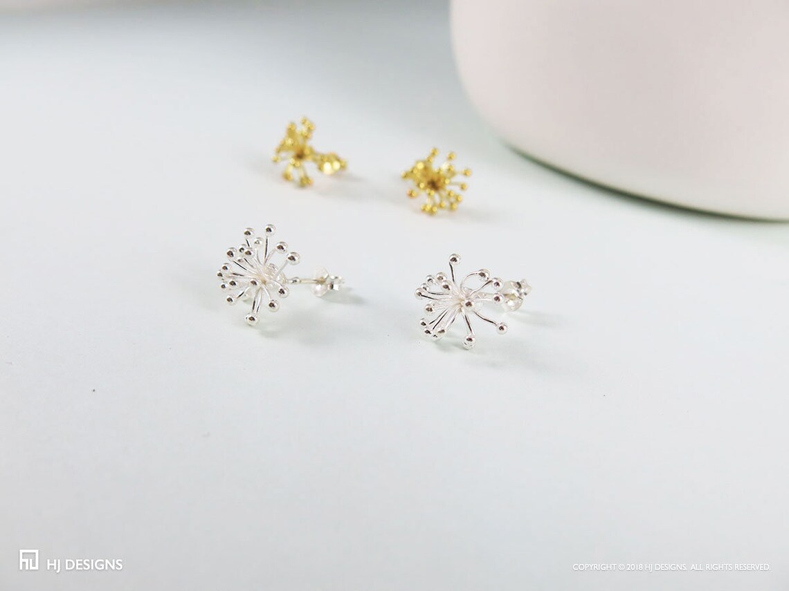 Abbi Earrings 24k Gold 925 Sterling Silver Wishful Star | Etsy