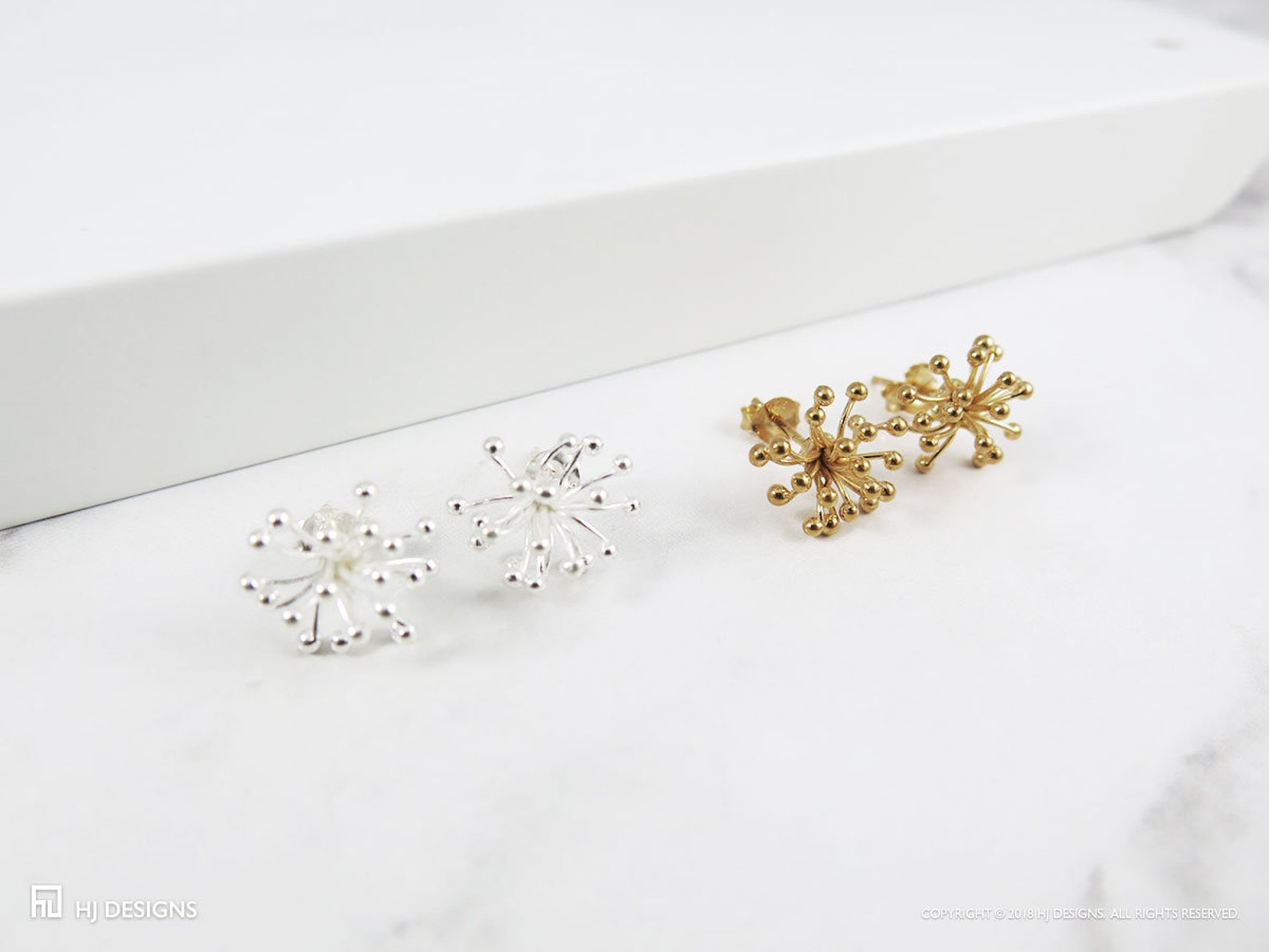 Abbi Earrings 24k Gold 925 Sterling Silver Wishful Star | Etsy