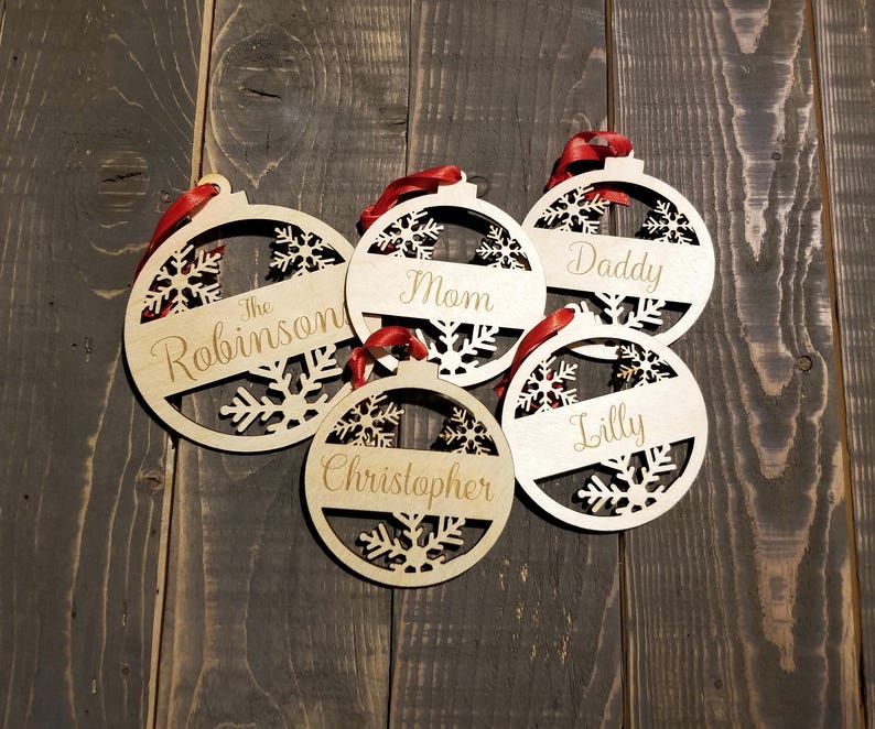Personalized Laser Cut Family Name Christmas Ornaments SET OF Etsy personalized-laser-cut-family-name-christmas-ornaments-set-of-etsy