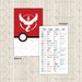 Pokémon Types Card - Etsy