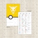 Pokémon Types Card - Etsy