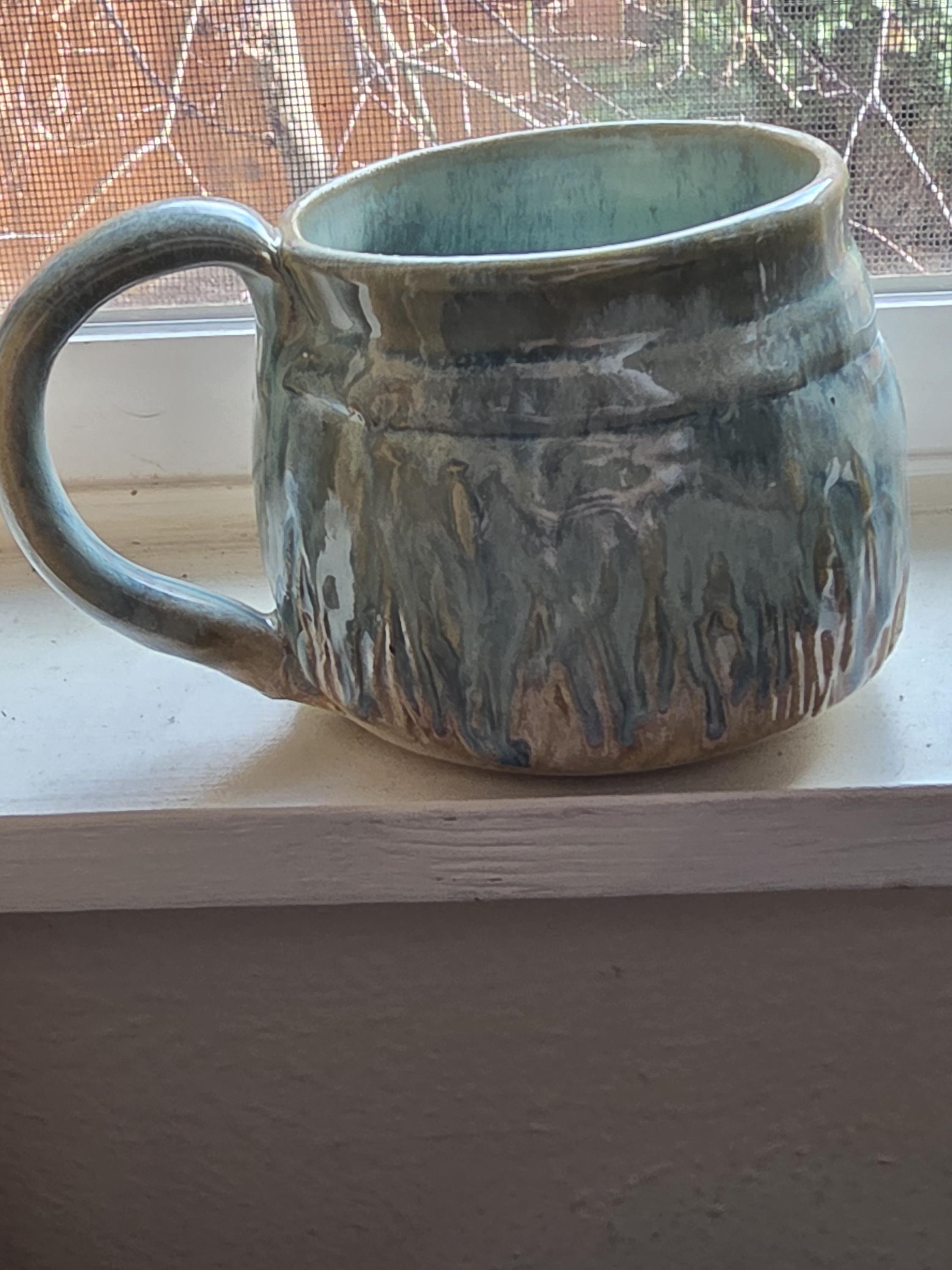 Pottery Mugs in Multi Colored Glaze - Etsy