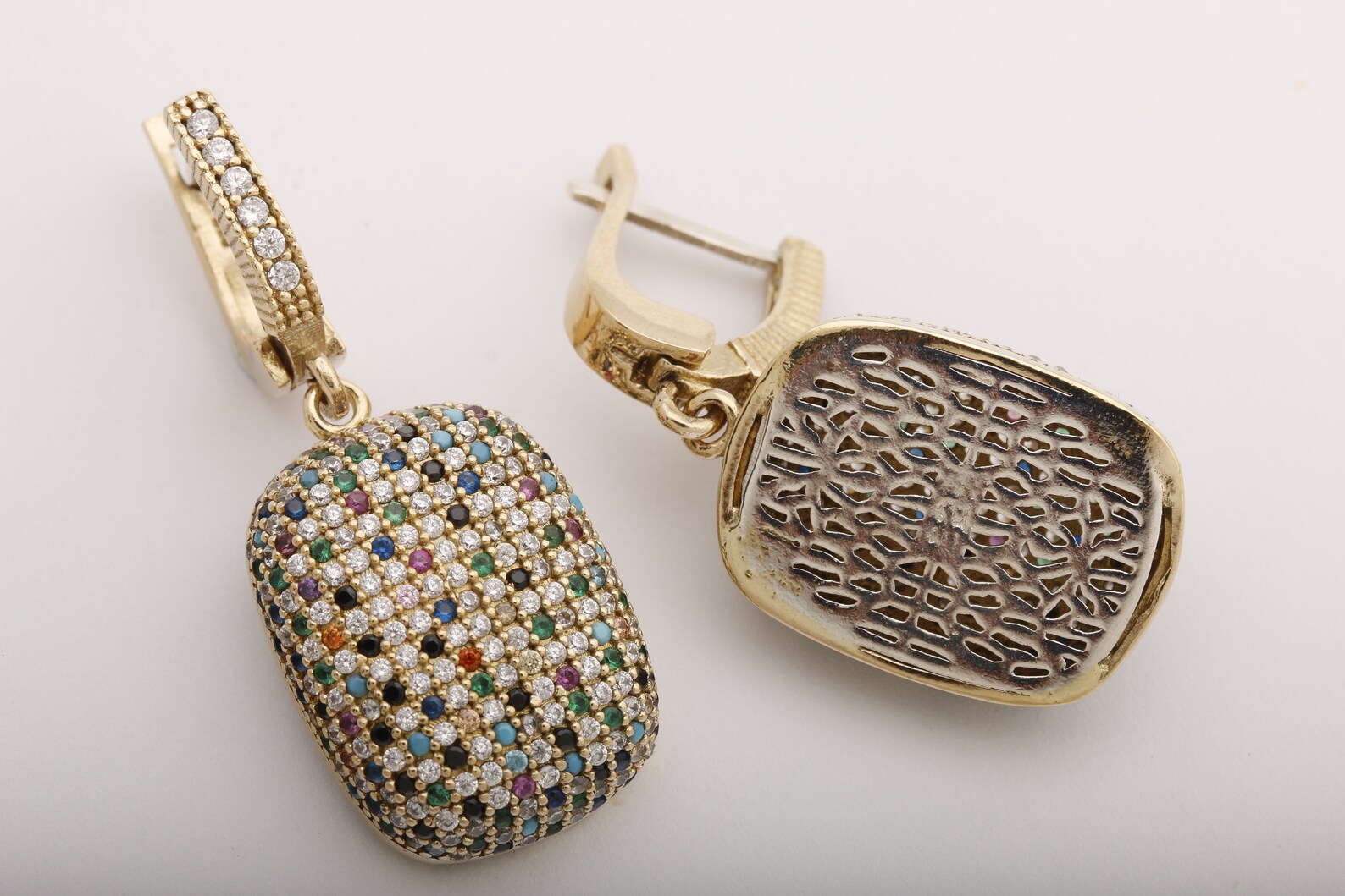 Turkish Handmade Jewelry Round Cut Sapphire Emerald Turquoise | Etsy