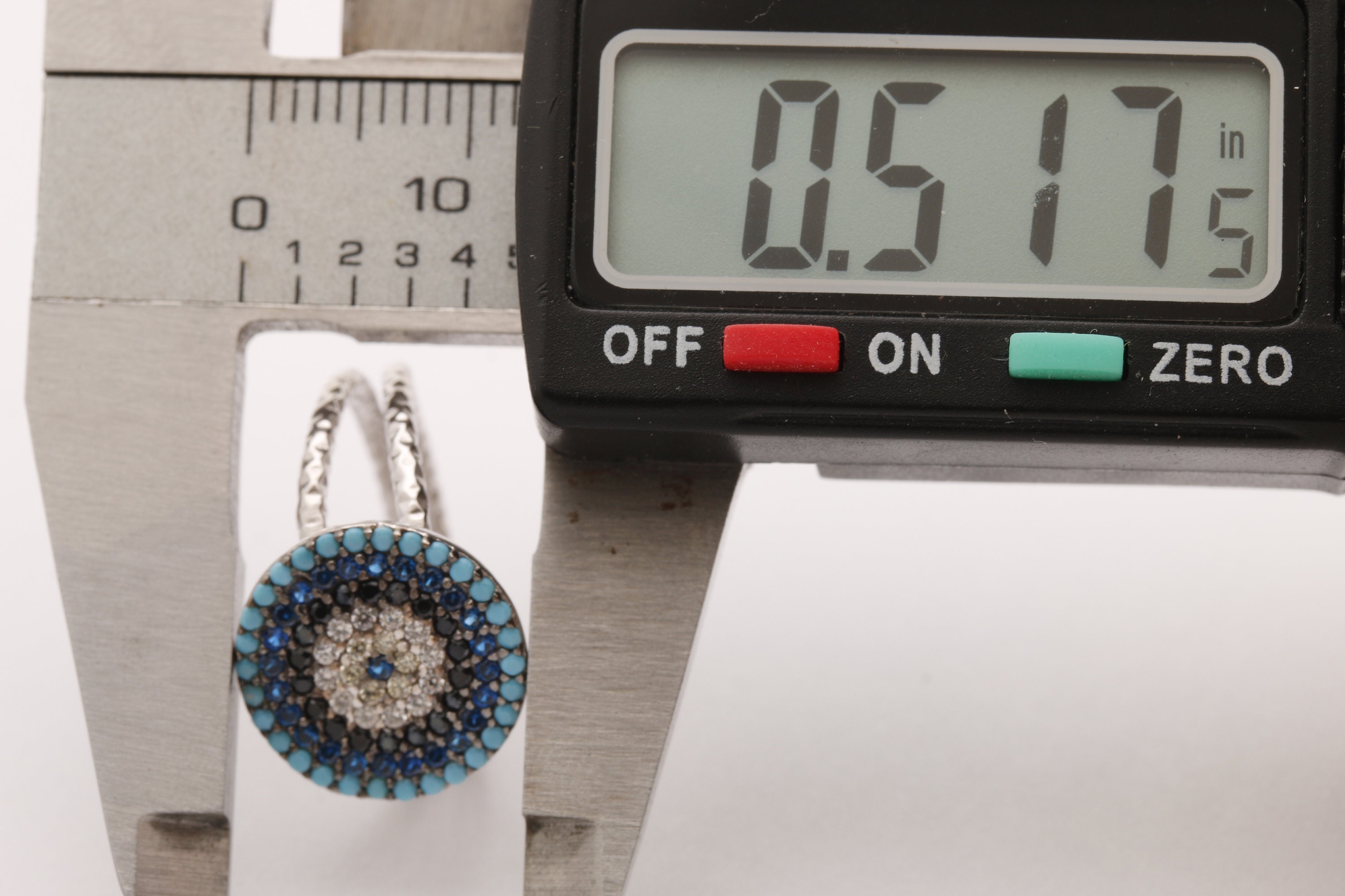 Evil Eye Turkish Nazar Handmade Good Luck 925 Sterling Silver | Etsy