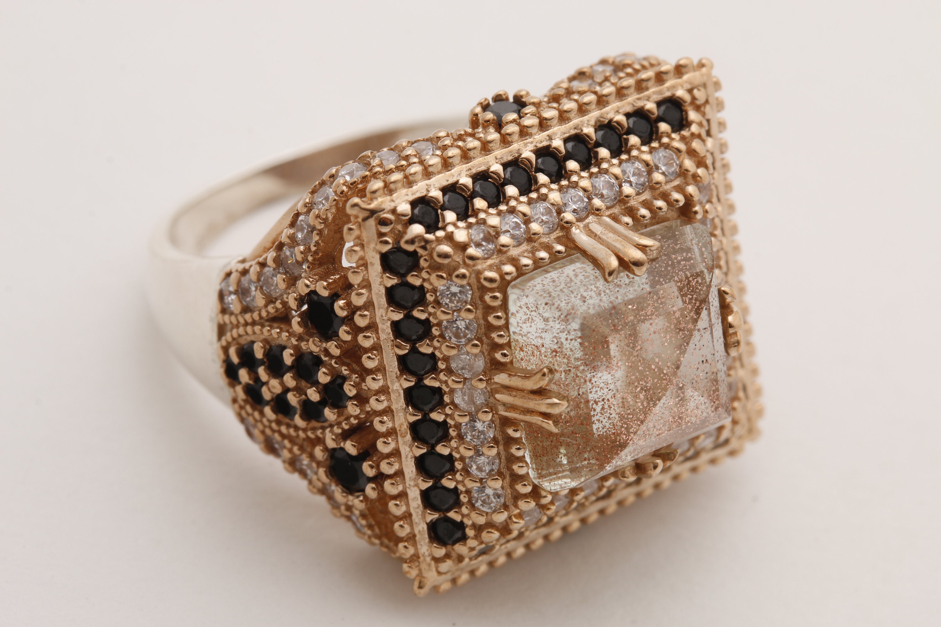 Turkish Handmade Jewelry Square Shape Glitter Brown Shiny - Etsy