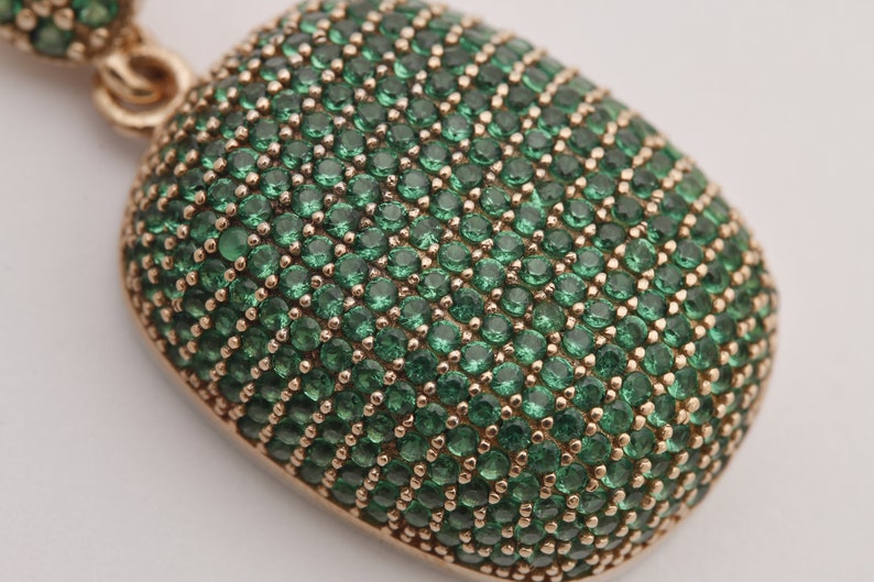 Fantastic Design Turkish Handmade Jewelry Round Cut Emerald - Etsy