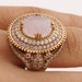 Turkish Handmade Jewelry Round Shape Pink Quartz and Round Cut - Etsy