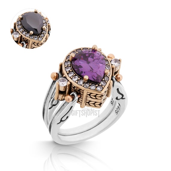 Extraordinary Ring Two in a One Ring Reversible Ottoman Style | Etsy