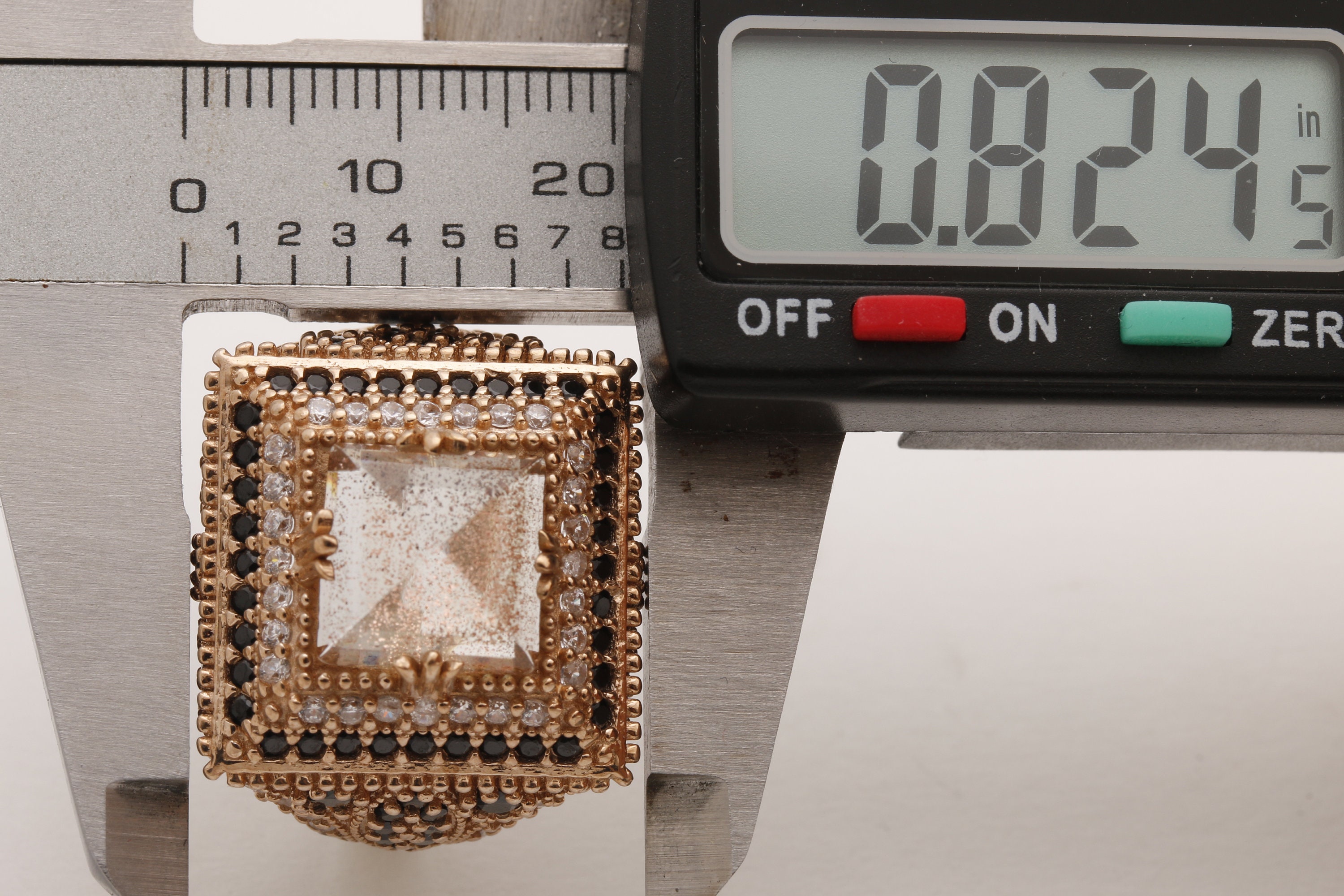 Turkish Handmade Jewelry Square Shape Glitter Brown Shiny - Etsy