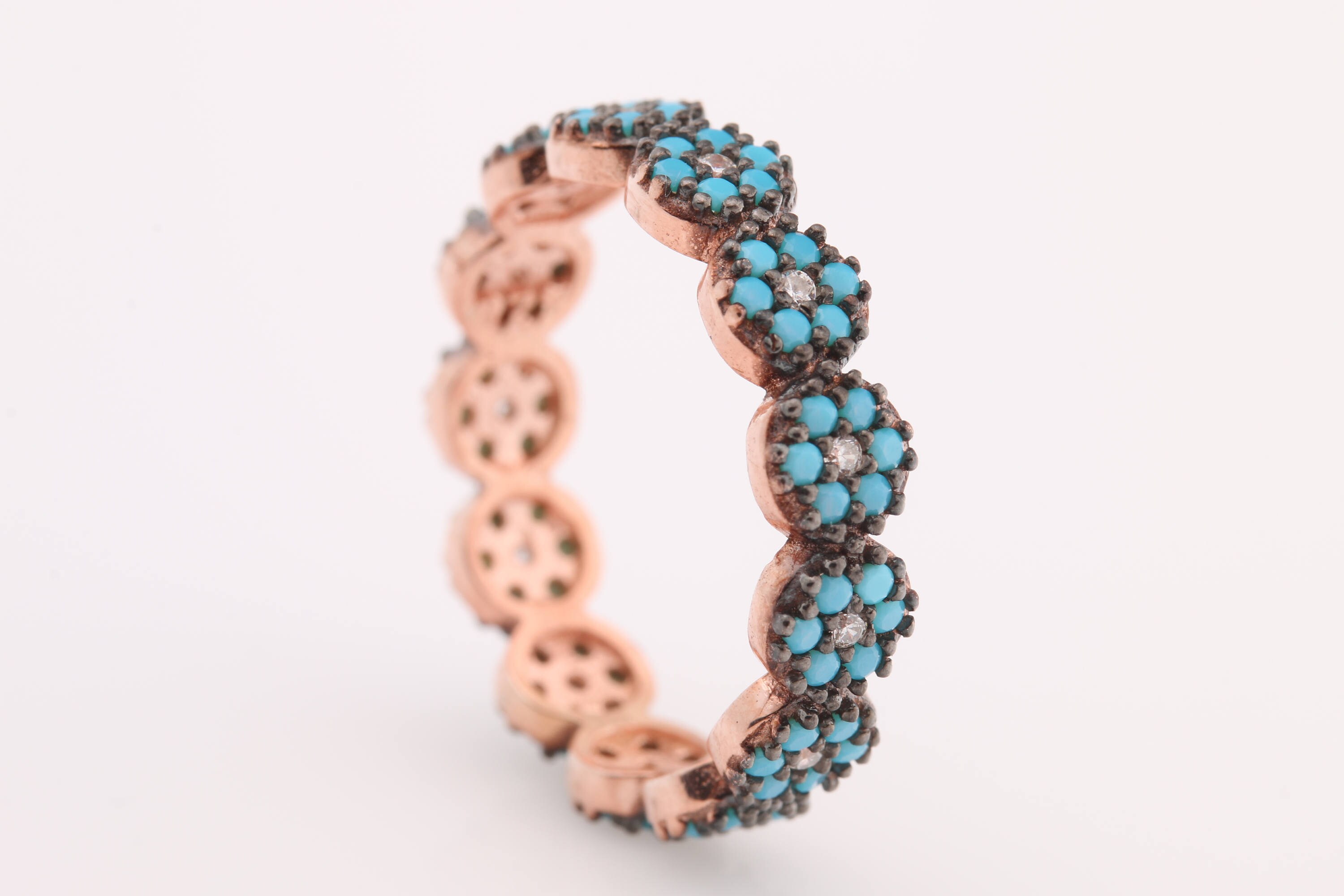 Band Ring Handcrafted Turkish Turquoise Jewelry 925 Sterling | Etsy