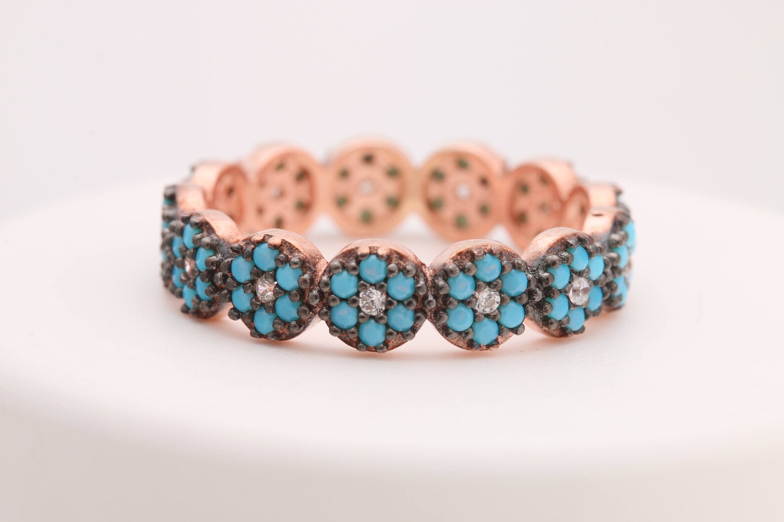 Band Ring Handcrafted Turkish Turquoise Jewelry 925 Sterling - Etsy