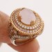 Turkish Handmade Jewelry Round Shape Pink Quartz and Round Cut - Etsy