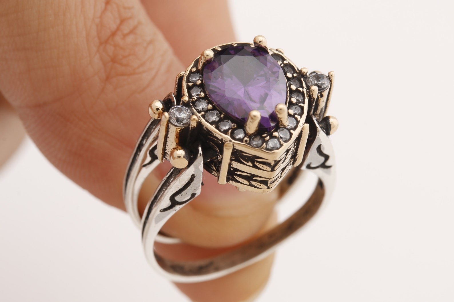 Extraordinary Ring Two in a One Ring Reversible Ottoman Style | Etsy