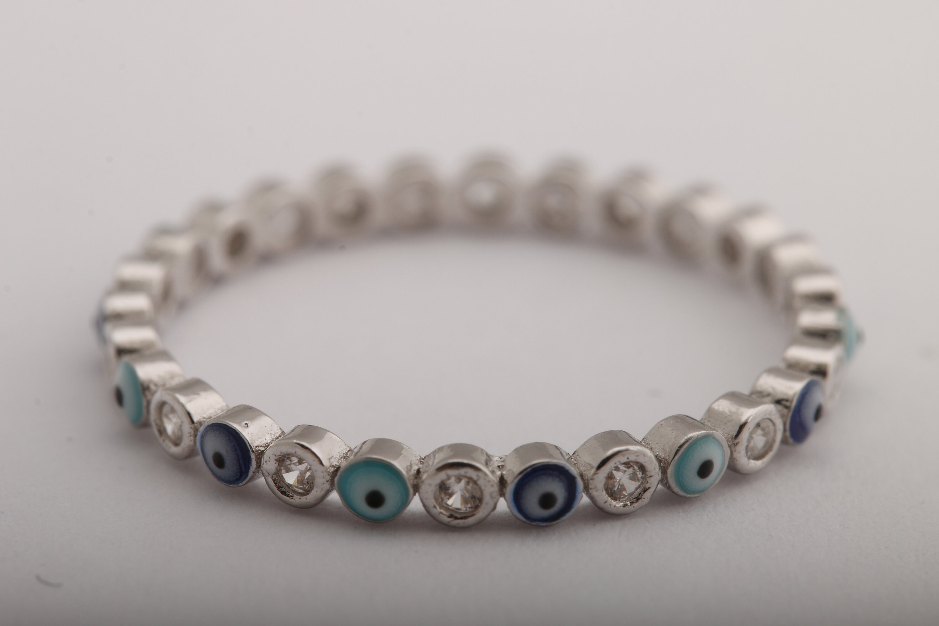 Nazar Protection Turkish Handcrafted Evil Eye Enamel 925 | Etsy