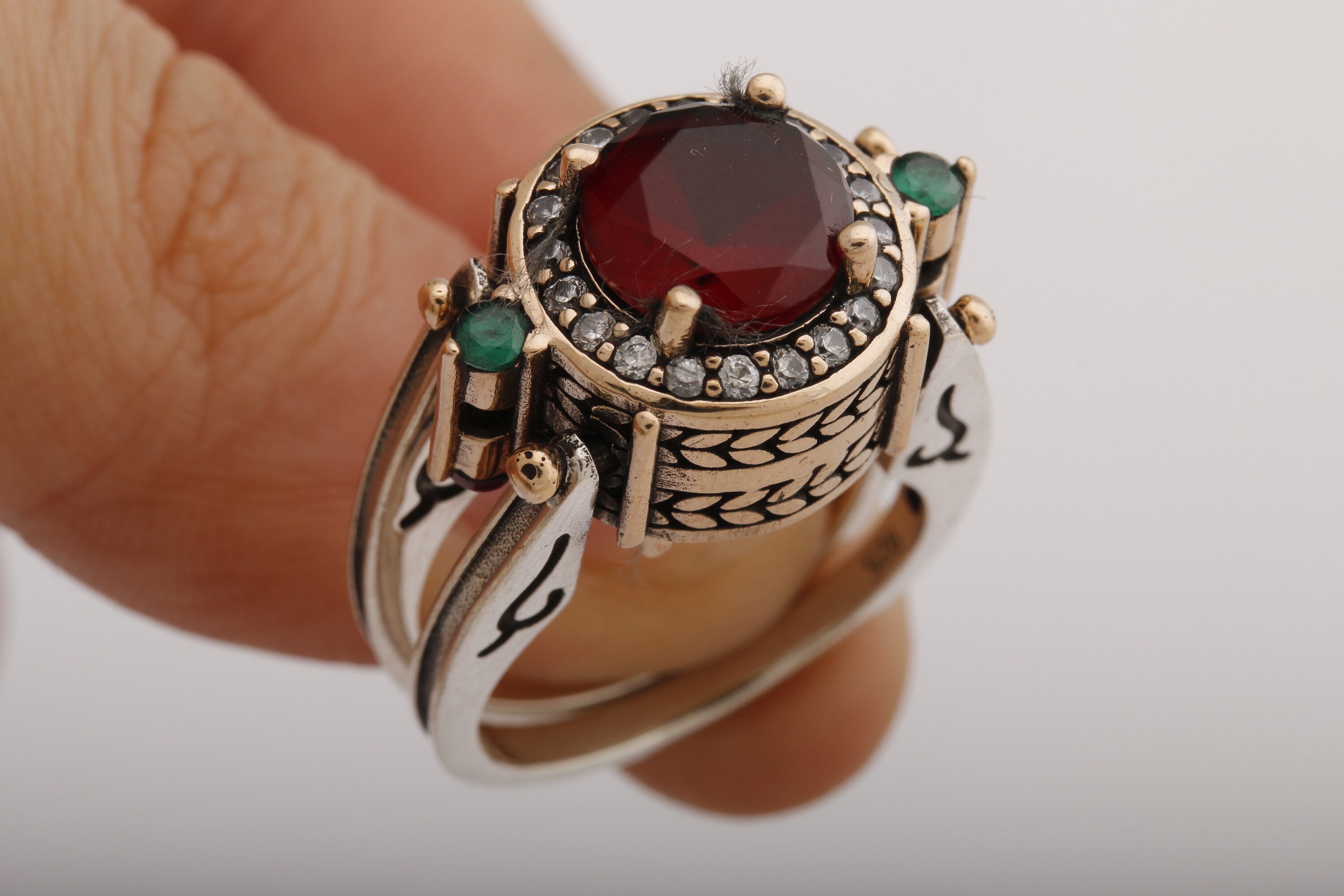 Anillo extraordinario Dos en un anillo reversible estilo | Etsy