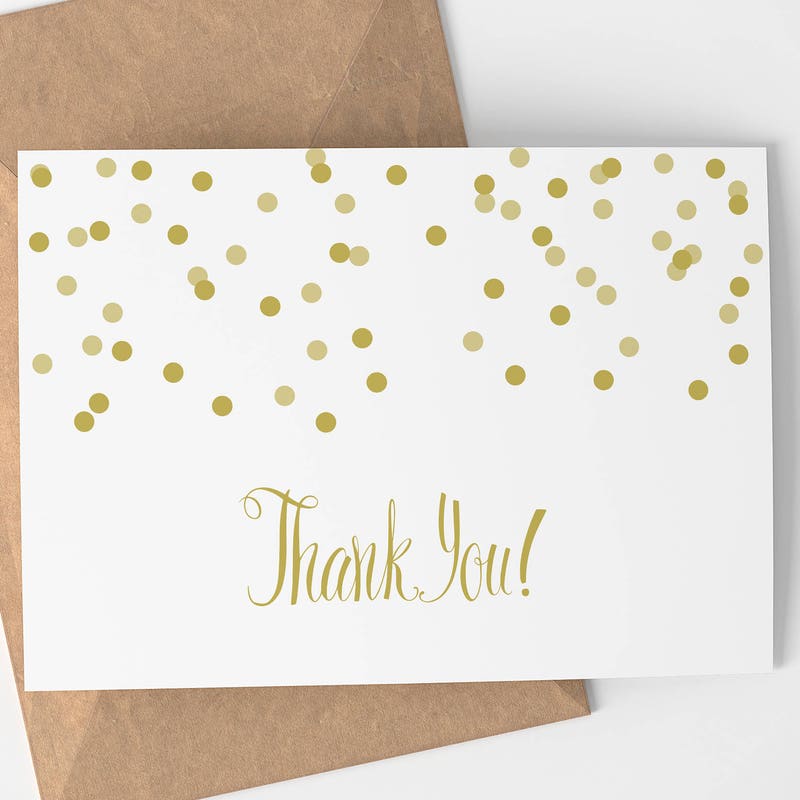 Polka Dot Thank You - Etsy