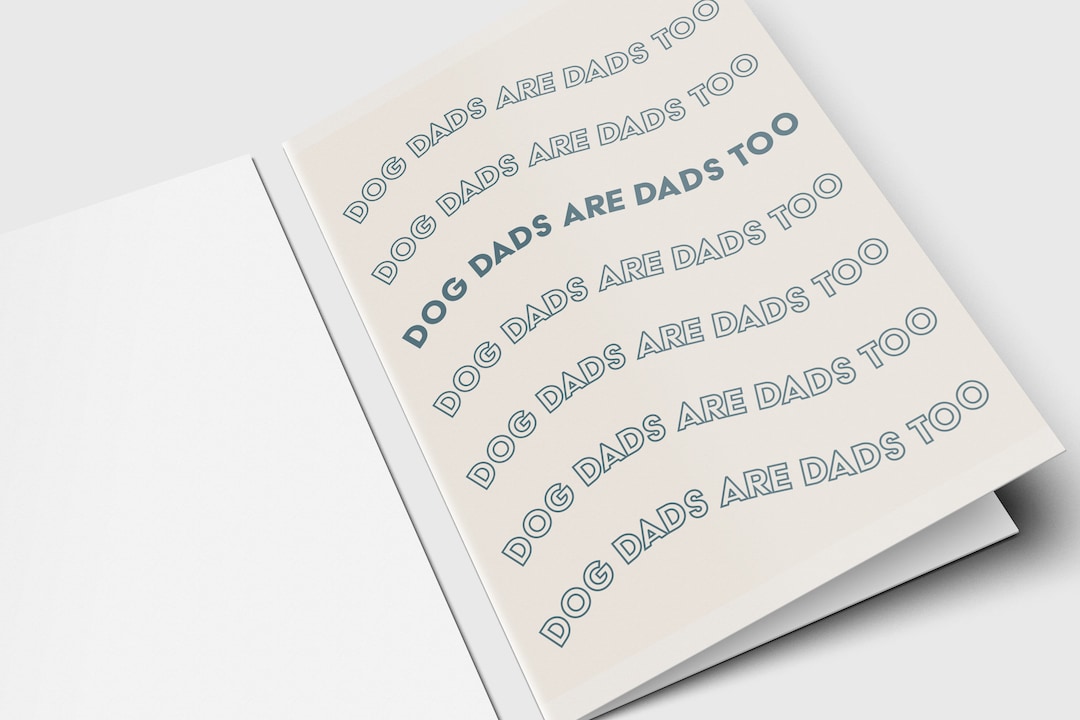 Father's Day Card for Dog Dad | Dog Dads Are Dads Too - Pet Parent ...