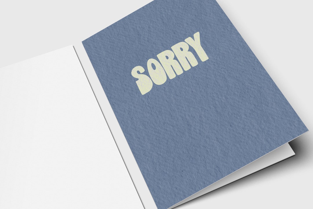 Sorry Greeting Card - I'm Sorry Gift - Apology - Gifts for Her - Gifts ...