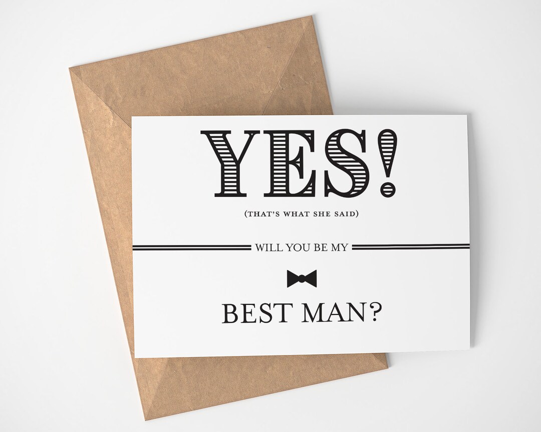 Will You Be My Best Man? | Best Man Proposal - Wedding - Funny - Best ...
