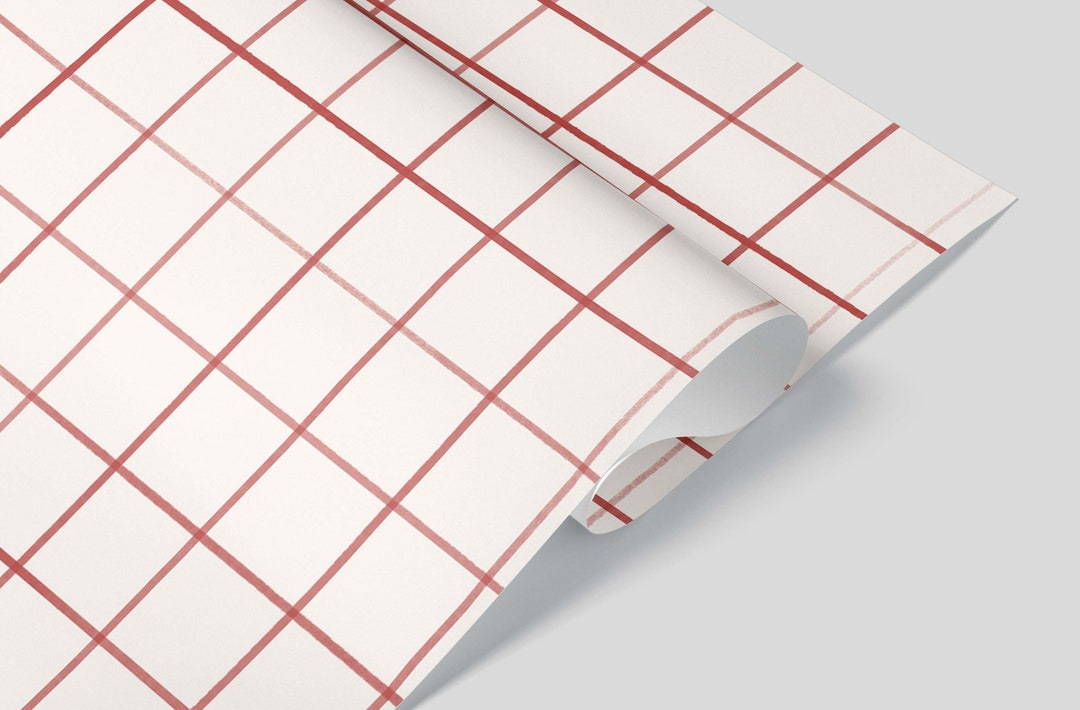 Minimal Striped Wrapping Paper - Christmas Gift Wrap - Aesthetic ...