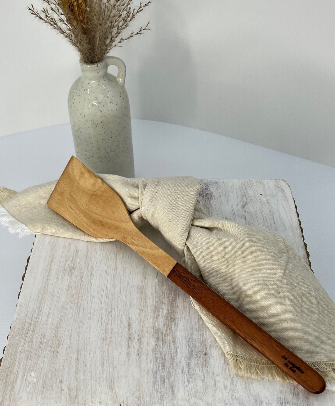 Wooden Spatula, Fancy Spatula, Beech and Mahogany Wood Spatula, Spatula ...