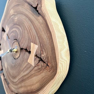 Elm Wood Clock/wooden Clock/clock/wall Clock/rustic Clock/handmade ...