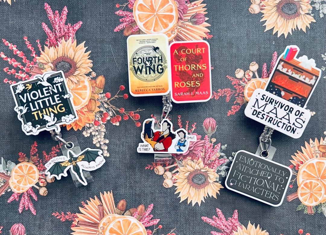 Read These Books Badge Reel - Etsy