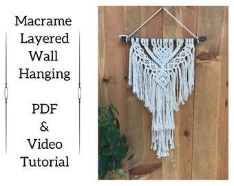 Macrame PATTERN Written PDF and Knot Guide, Diy Macrame Wall Hanging ...
