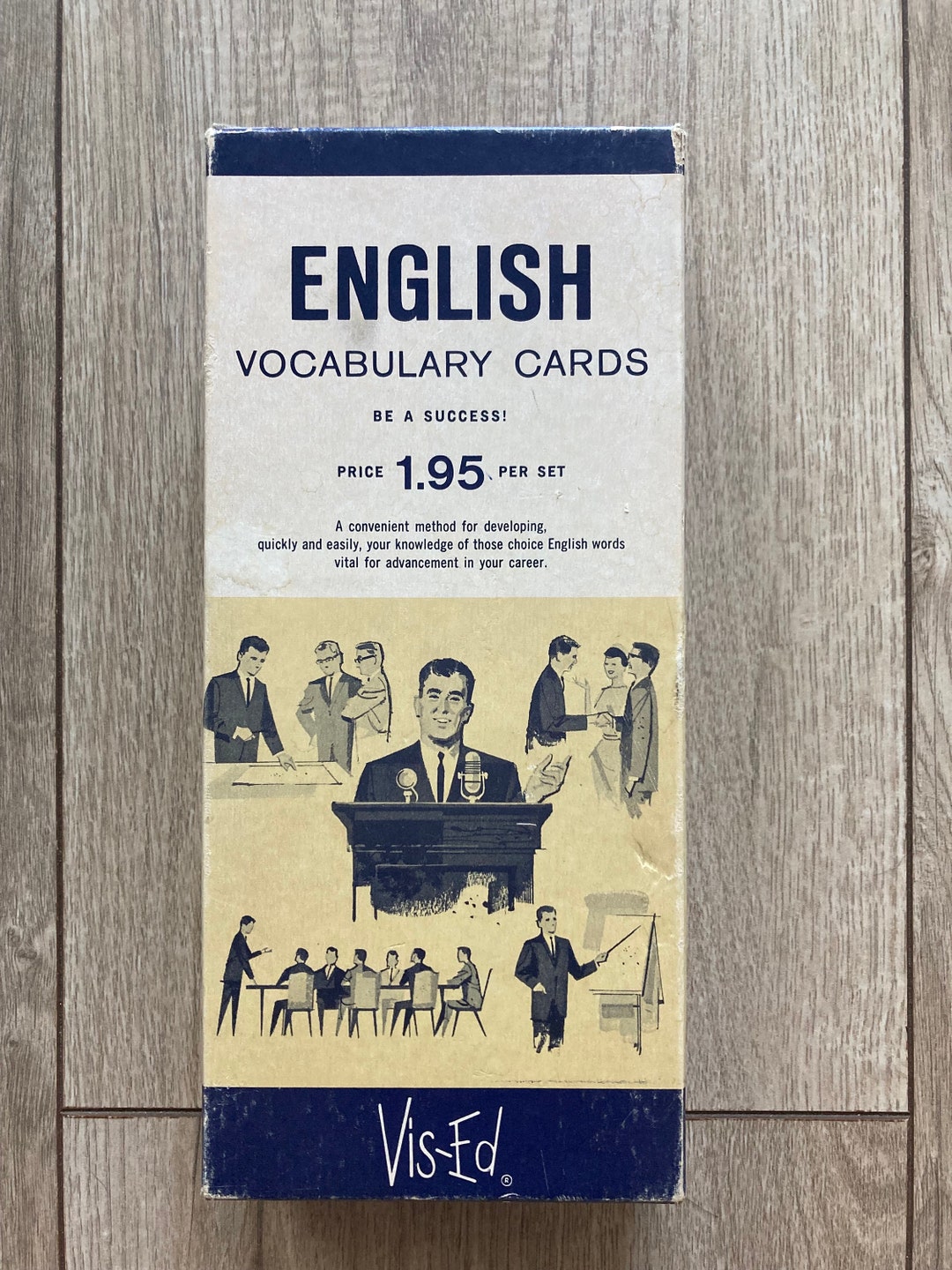 FREE Shipping Vintage English Vis-ed Vocabulary Cards - Etsy