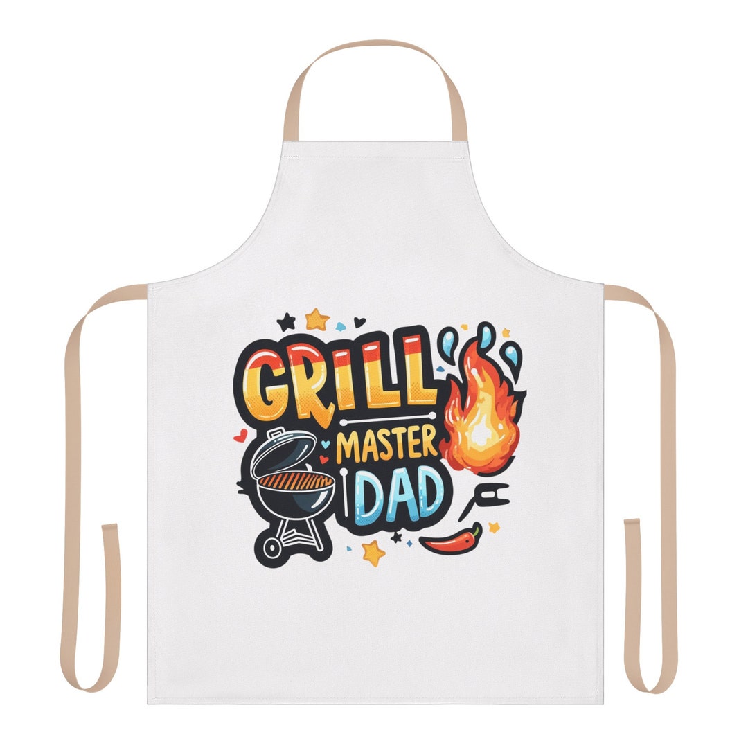 Grill Master - Father's Day Apron - BBQ Grilling Apron - 5-color Straps ...