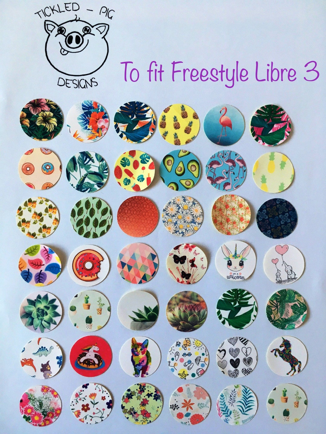 New Freestyle Libre Sensor Stickers X6 With Holes In The, 04/15/2024