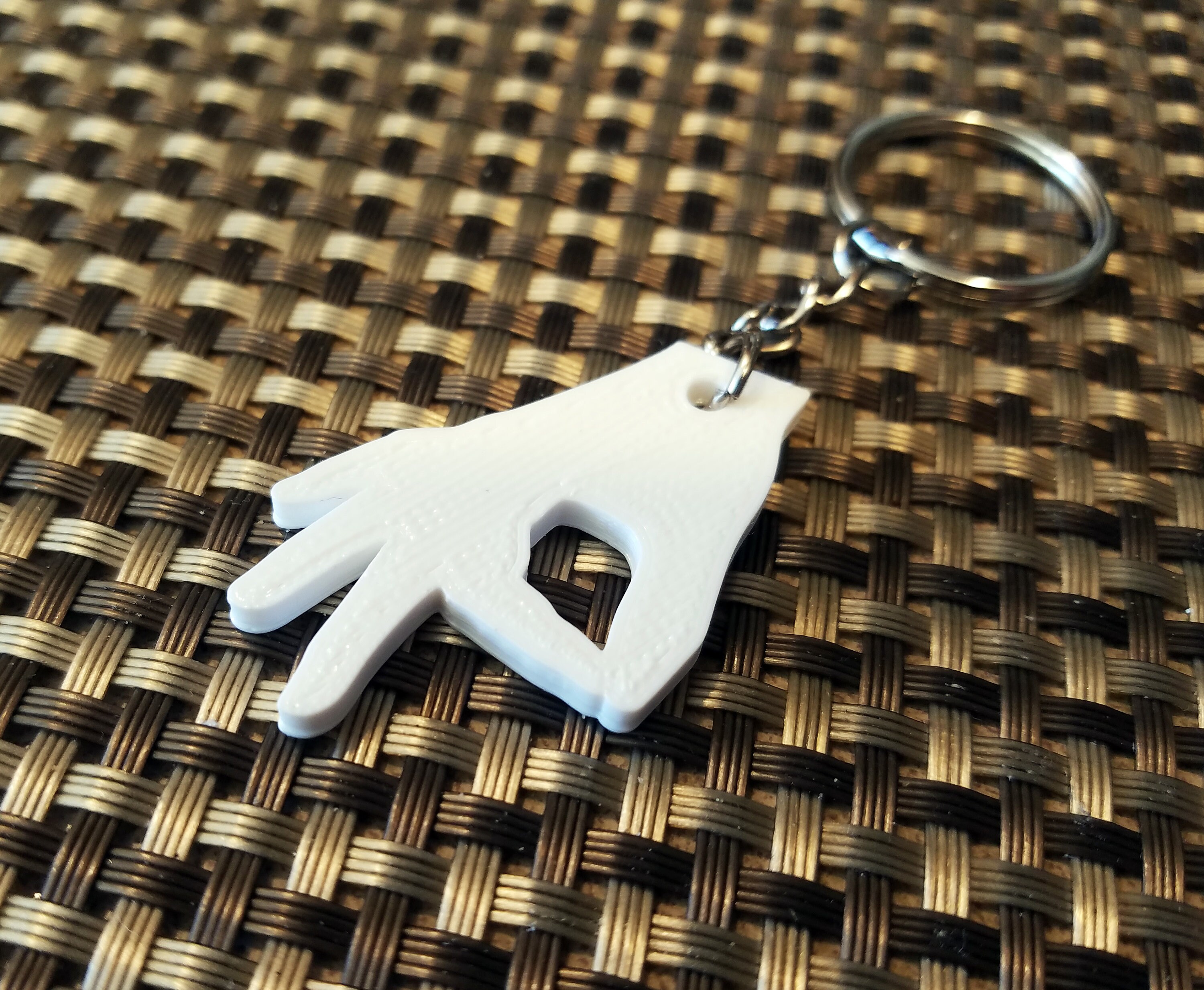 Gotcha Hand Gesture Circle Game Okay Sign 3d Printed Key Chain | Etsy