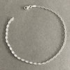 Sterling Silver Rice Bead Chain Bracelet Sterling Silver - Etsy