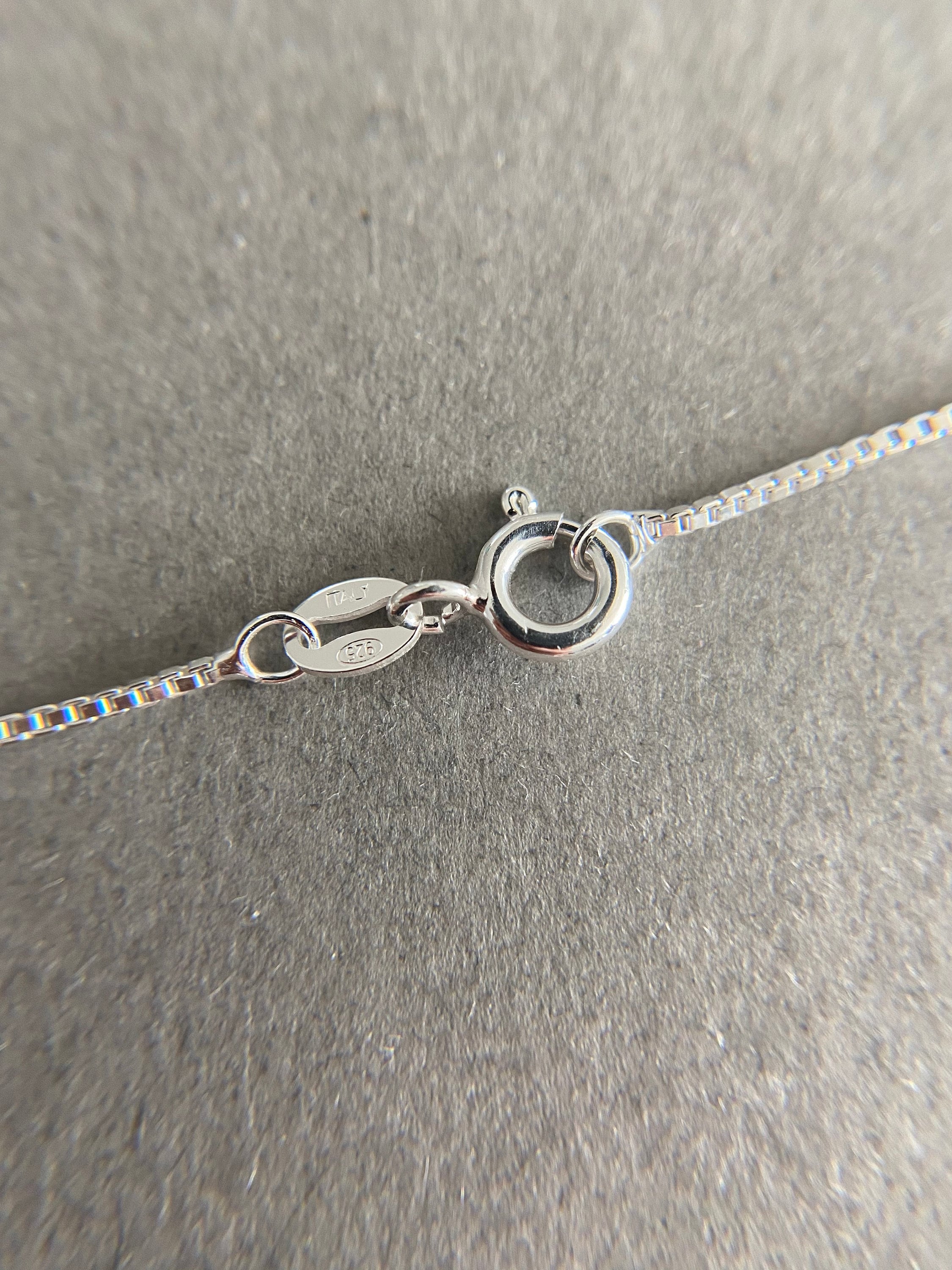 Sterling Silver box Chain Necklace Chain - Etsy