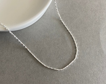 Silver Baht Chain | Etsy