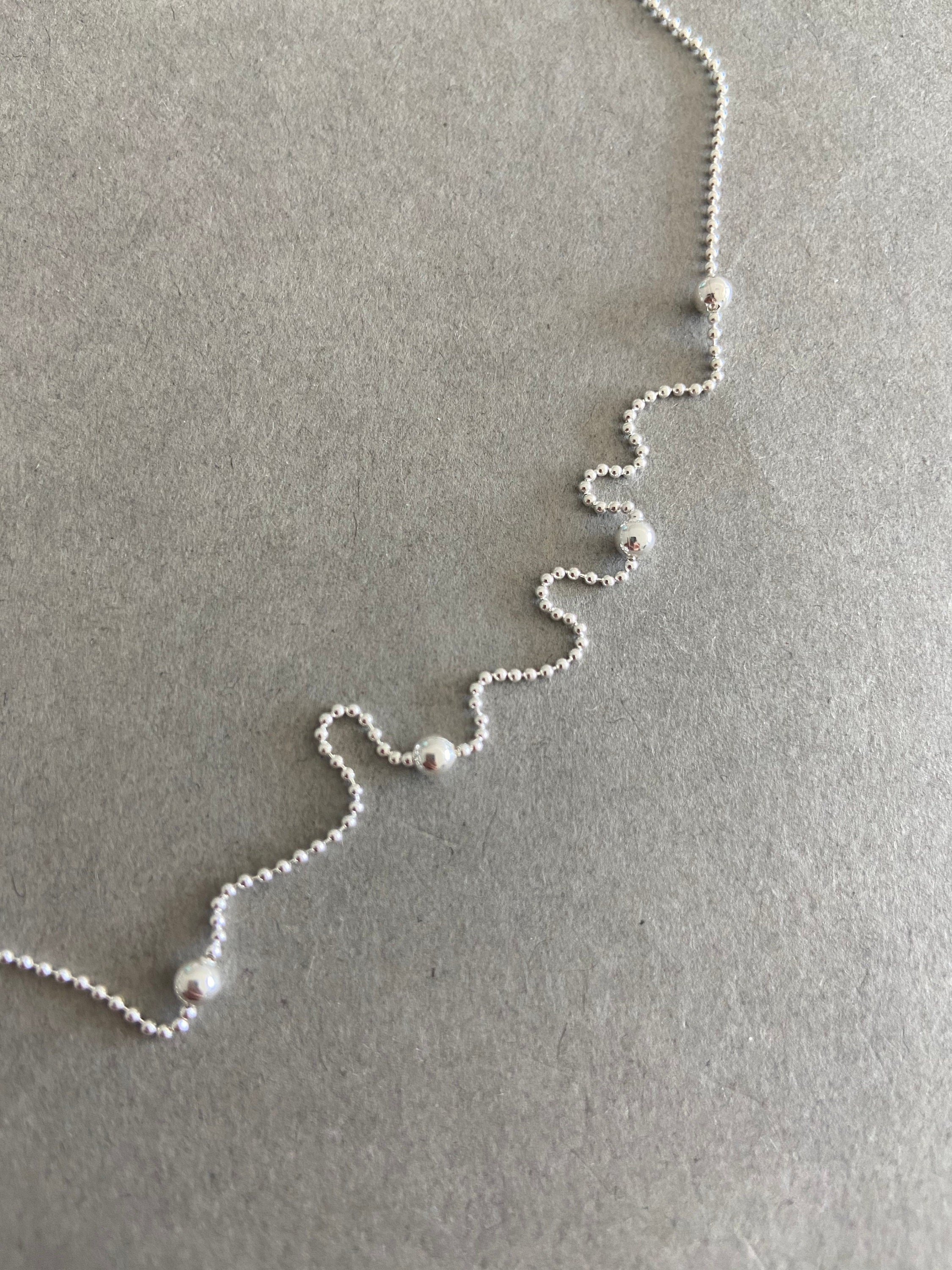 Sterling Silver bead Chain Necklace Chain - Etsy