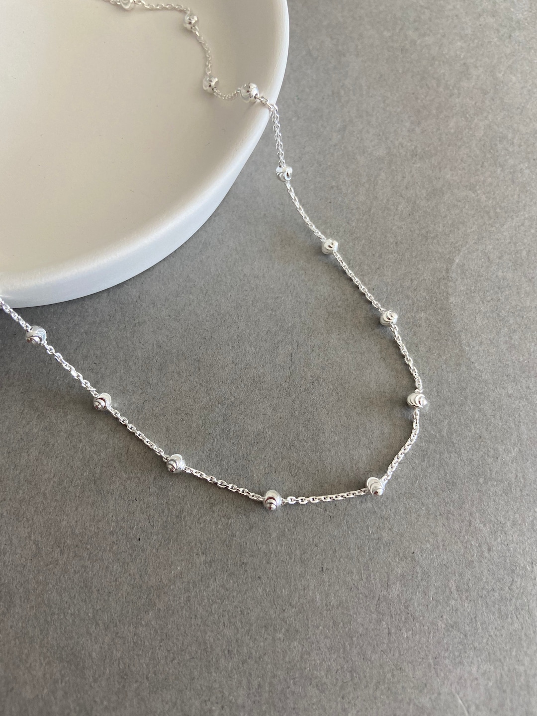 Sterling Silver "moon Chain" Necklace Chain - Etsy