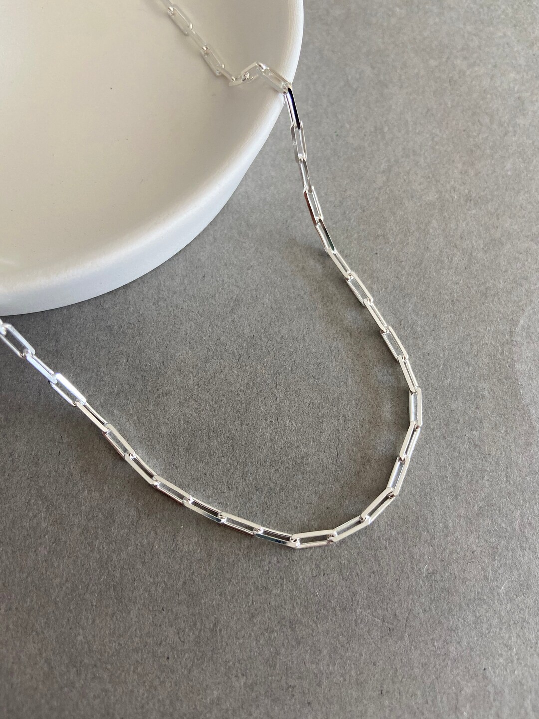 Sterling Silver anchor Chain-long Necklace Chain - Etsy