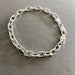 Sterling Silver Chain Link Anchor Chain Bracelet - Sterling Silver - Etsy