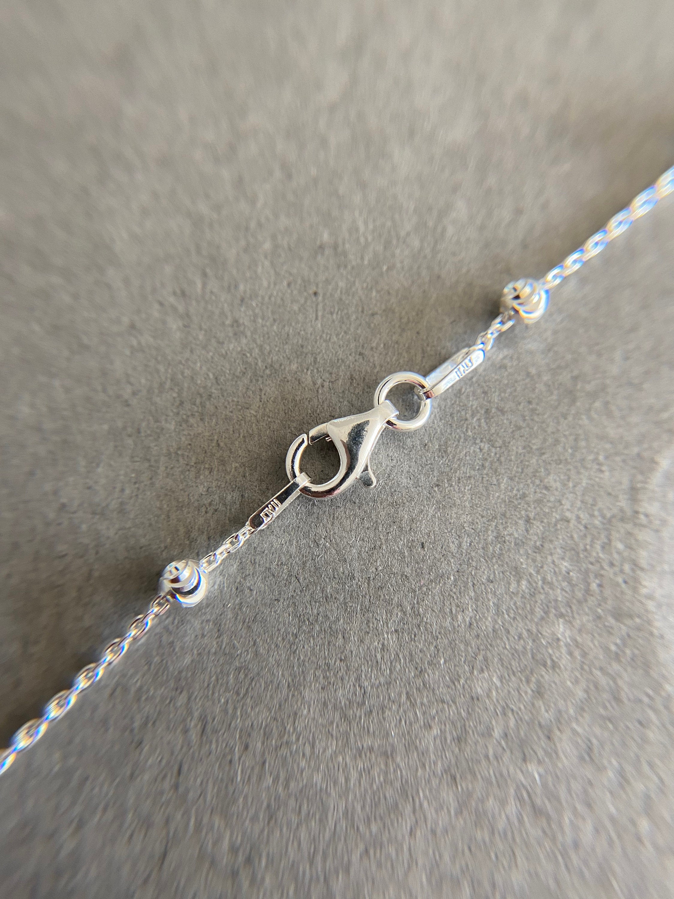 Sterling Silver moon Chain Necklace Chain - Etsy