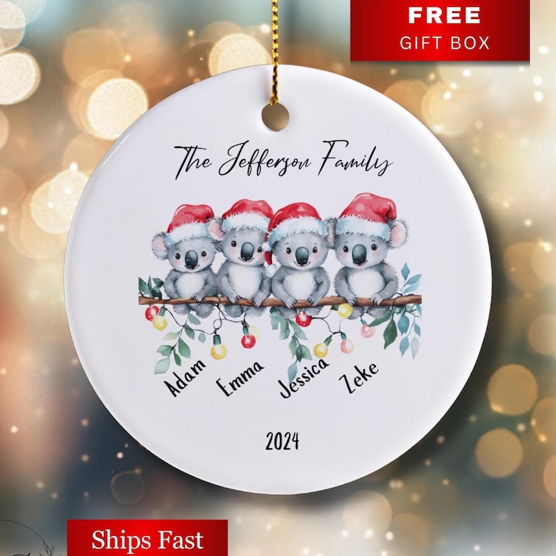 Christmas Koala - Etsy