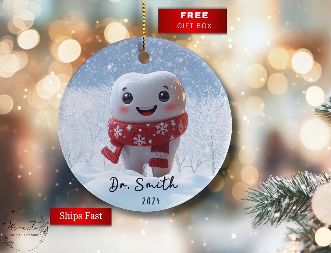 Personalized Dentist Tooth Ornament Dentist Office Ornament Dental ...