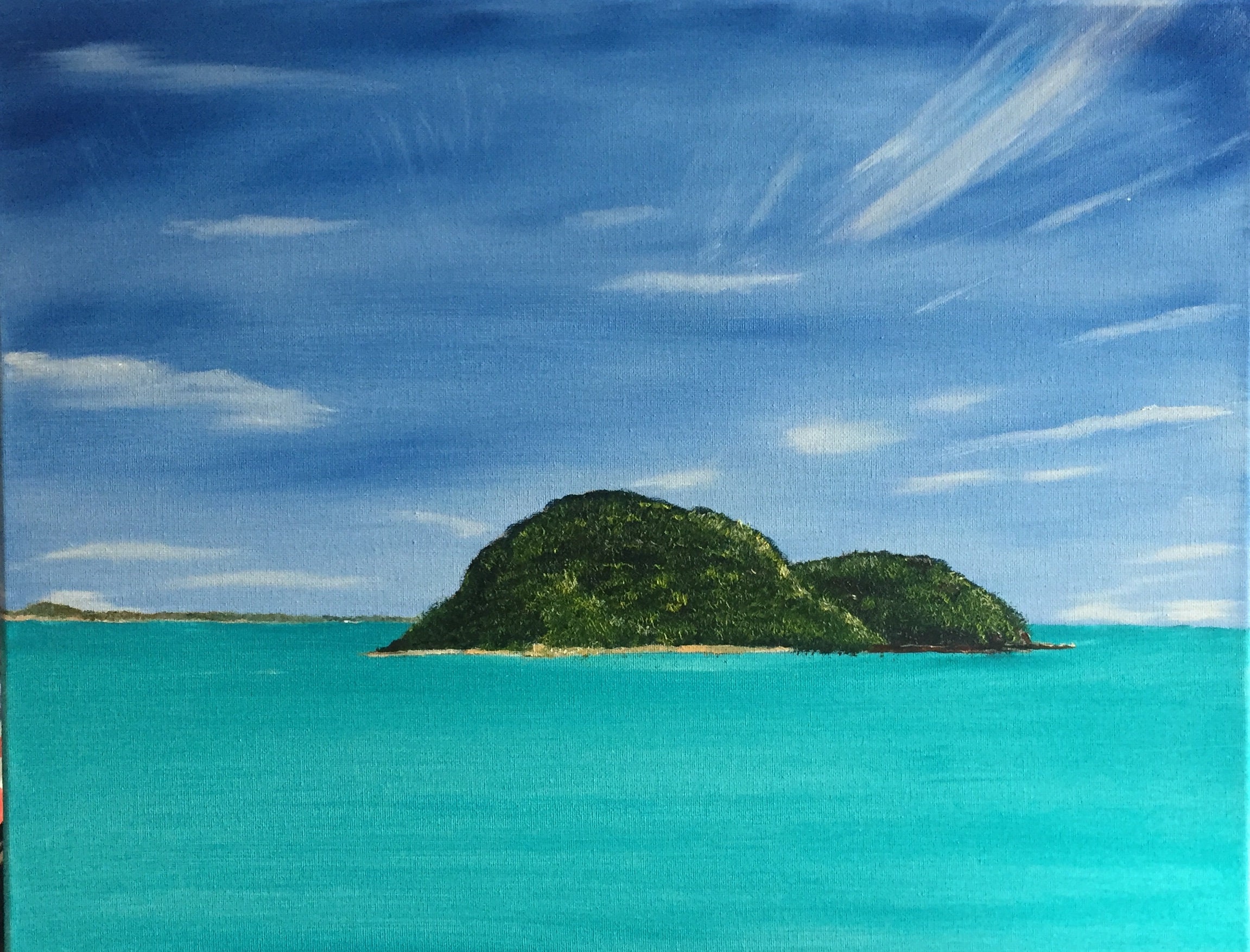 Turquoise Wish Original Oil Painting Fine Art Beach Ocean | Etsy