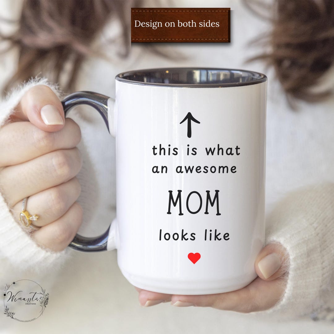 Personalized Awesome Mom Mug This is What an Awesome Mom Looks Like ...