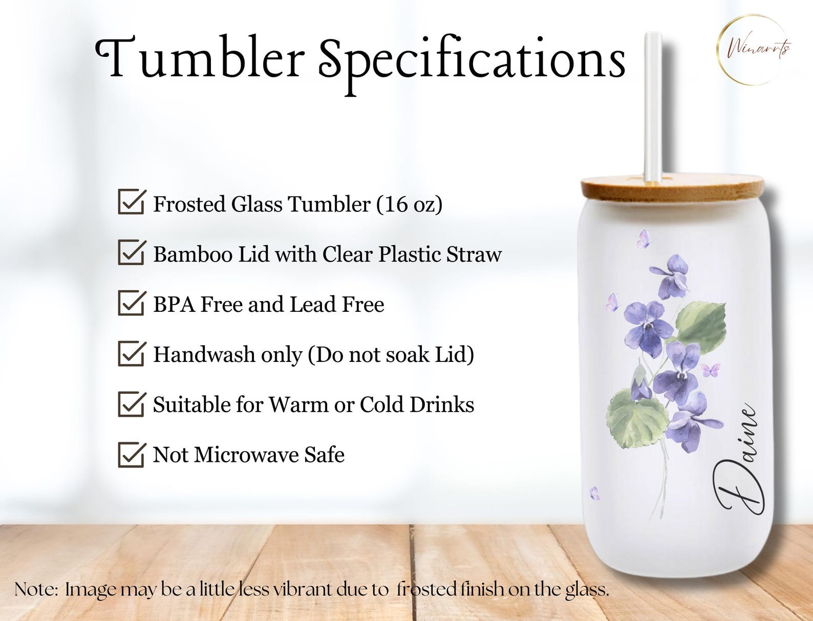 Personalized Birth Flower February Violet Flower Butterflies Coffee Cup ...