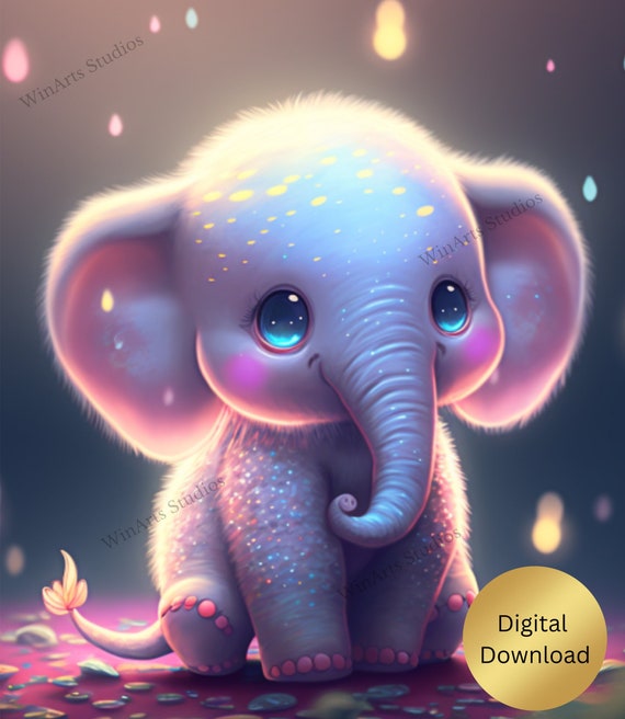 Pink Baby Elephant
