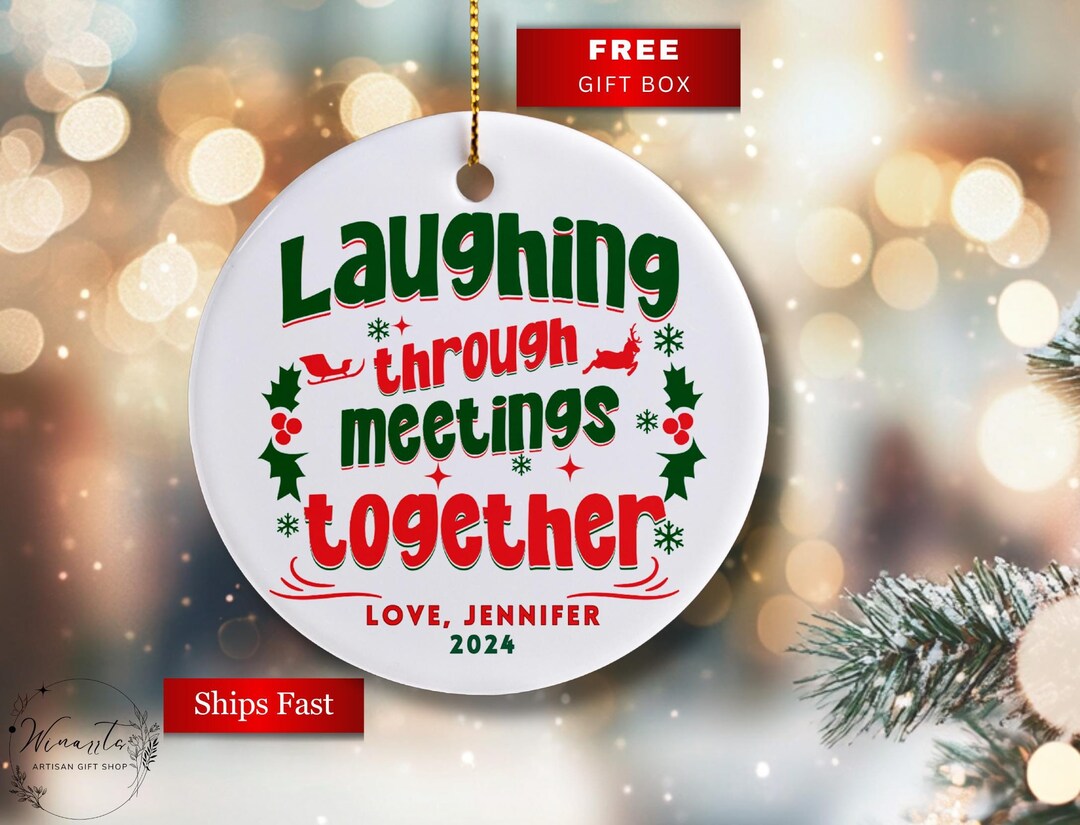 Personalized Coworker Ornament Custom Christmas Ornament for Coworker ...