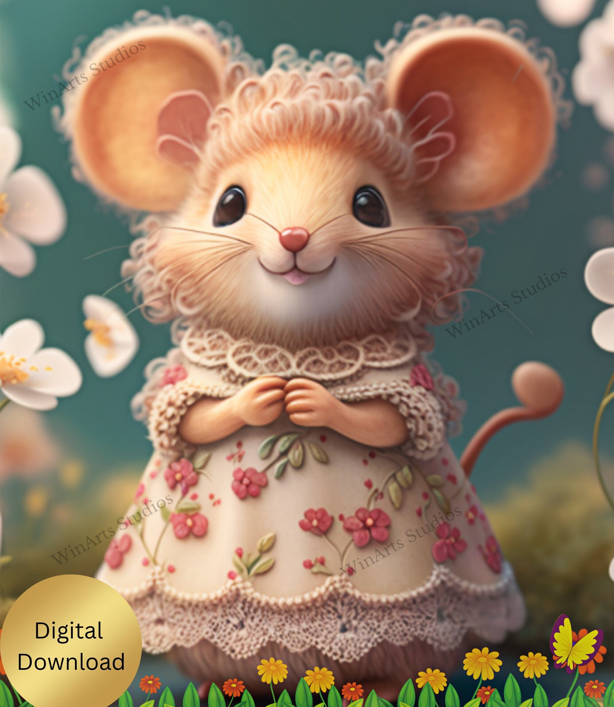 Mouse Whimsical Paintings