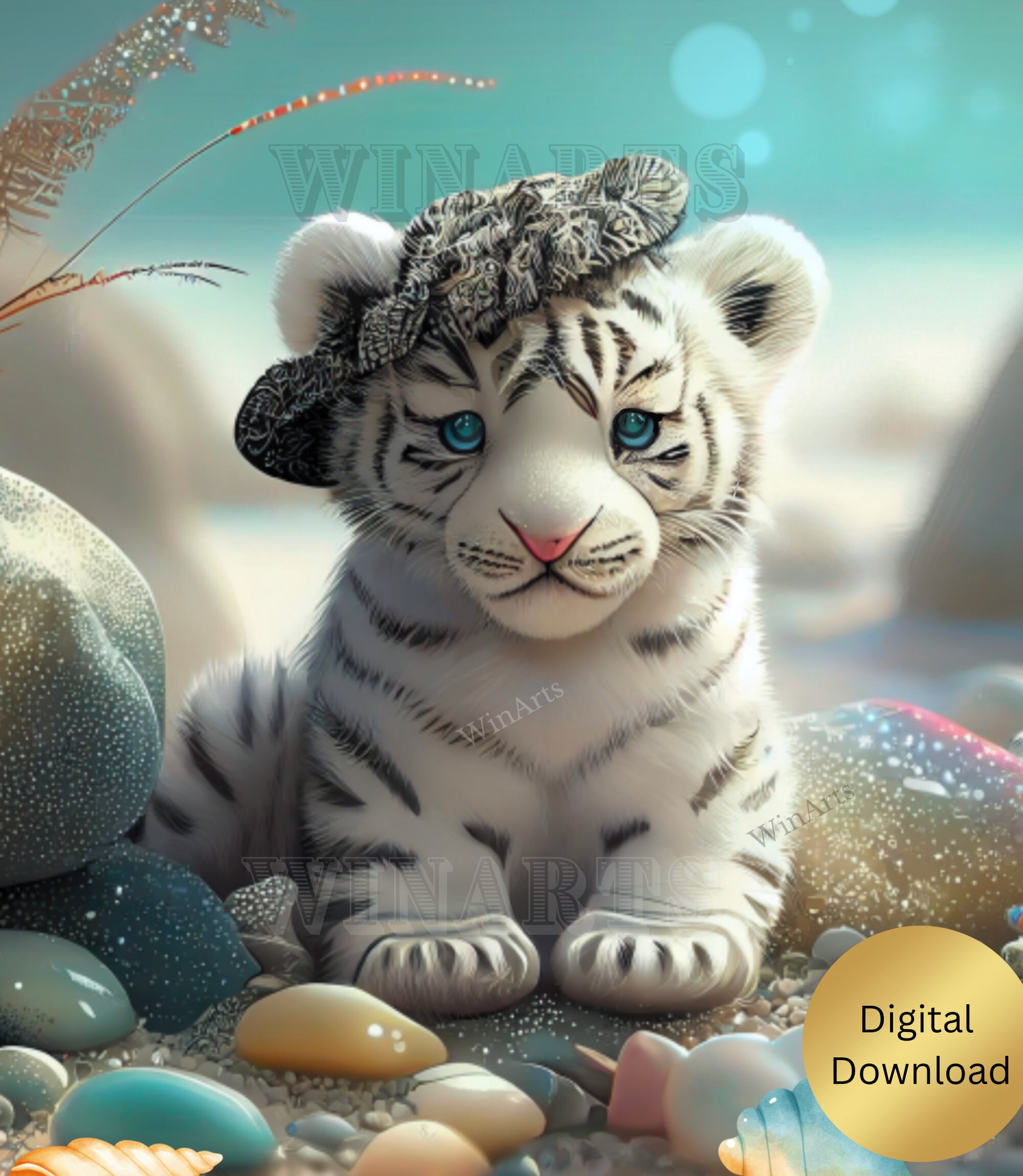 Cute Baby White Tiger Images