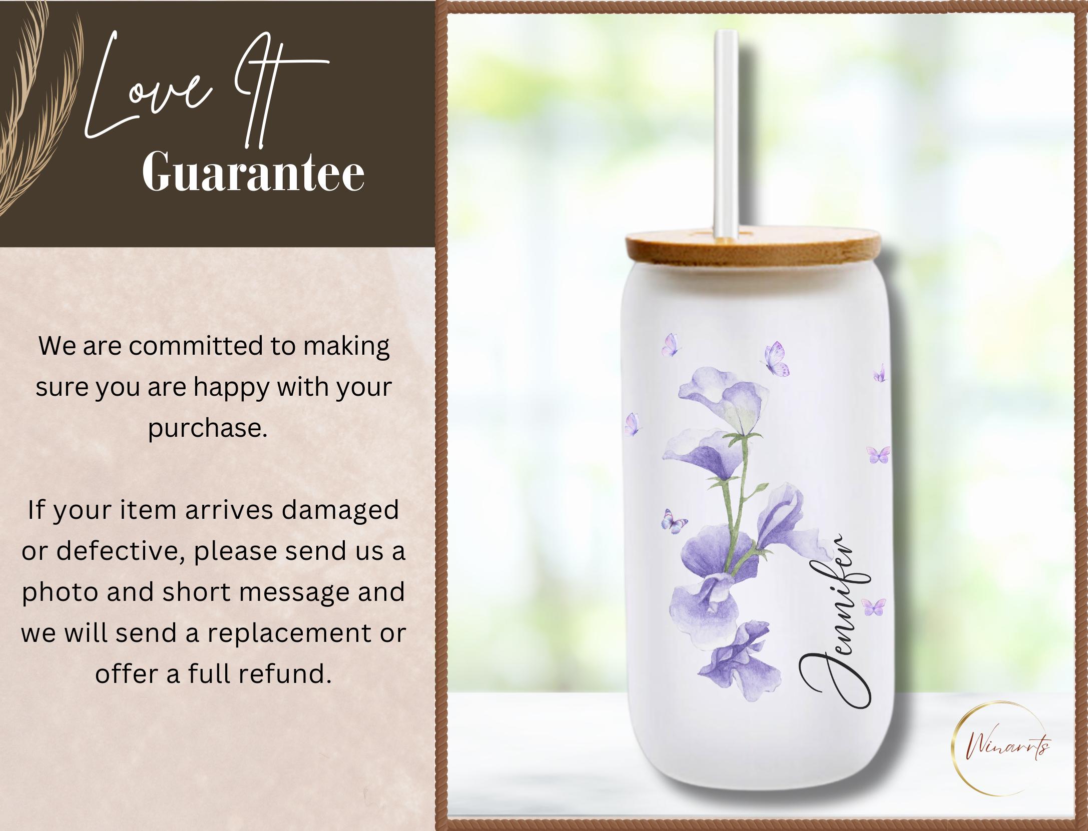 Personalized Birth Flower February Violet Flower Purple Butterflies ...